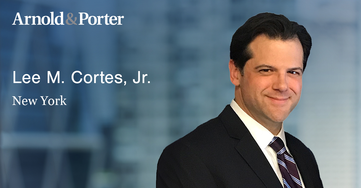 Cortes Talks DOJ’s New VSD Program | Media Mentions | Arnold & Porter