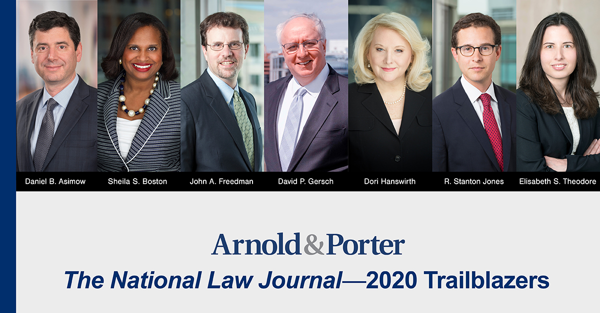 Seven Arnold & Porter Attorneys Named as 2020 National Law Journal ...