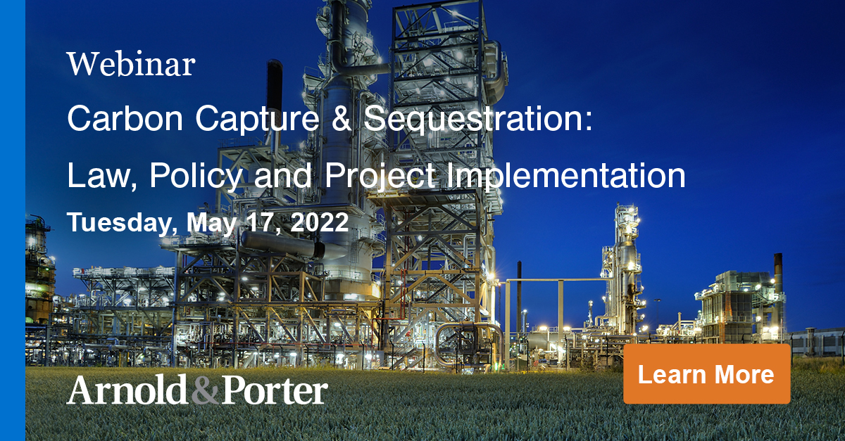 Carbon Capture & Sequestration: Law, Policy and Project Implementation | Publications and ...