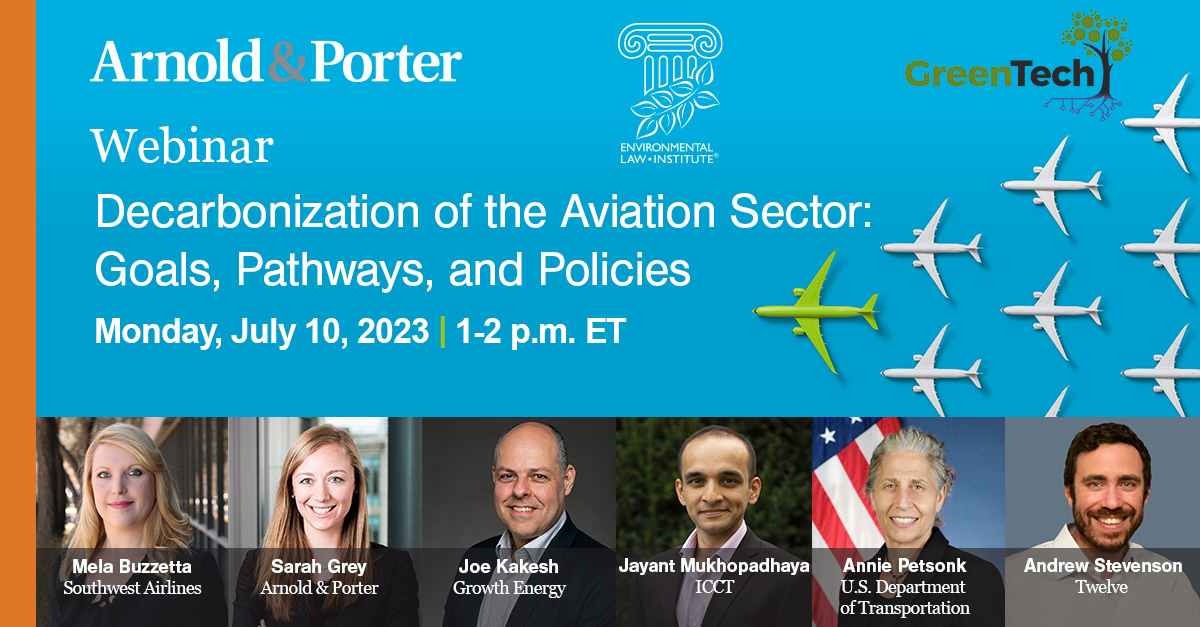 Decarbonization of the Aviation Sector: Goals, Pathways, and Policies ...
