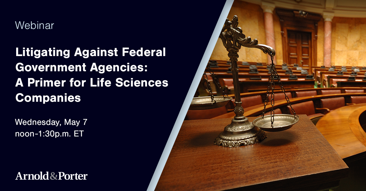 Litigating Against Federal Government Agencies: A Primer for Life ...